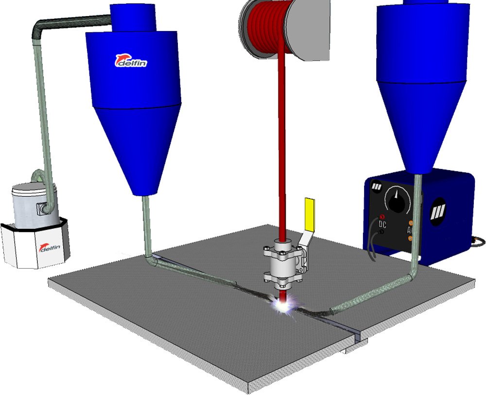 Flux recovery unit welding submerged arc AF 30 Mobile - Sastrade.si